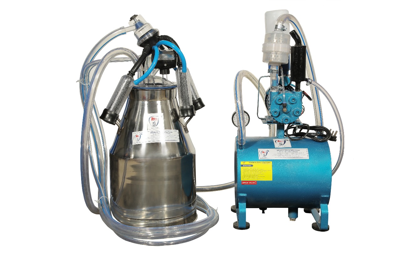 Nano Milking Machine 0.5 HP 150Ipm Vacuum - Modern Dairy Machines